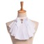 Women Jabot Neck With Bowknot Victorian Ruffles Collar Vintage Chiffon ...