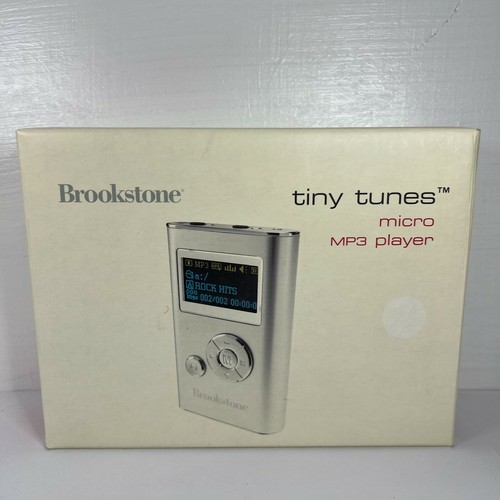 Brookstone Tiny Tunes - Micro MP3 Player - Black - Blank Screen - for ...
