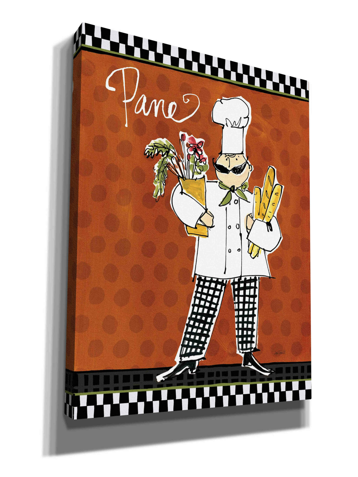 Epic Graffiti 'Chefs on the Go III' by Anne Tavoletti, Giclee Canvas ...