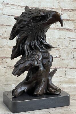 Western Home Style Pure Bronze Copper Hawk Bust Eagle Art Deco ...