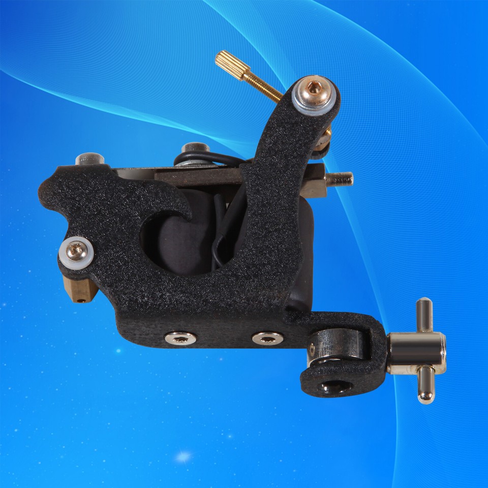 Tattoo Supply Cast Iron 10 Wrap Coils Tattoo Machine Liner Shader Black ...