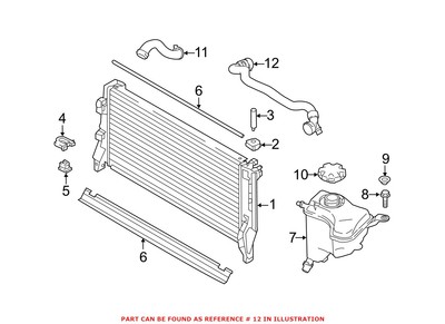 Genuine OEM Upper Radiator Coolant Hose for Mini 17127617363 | eBay