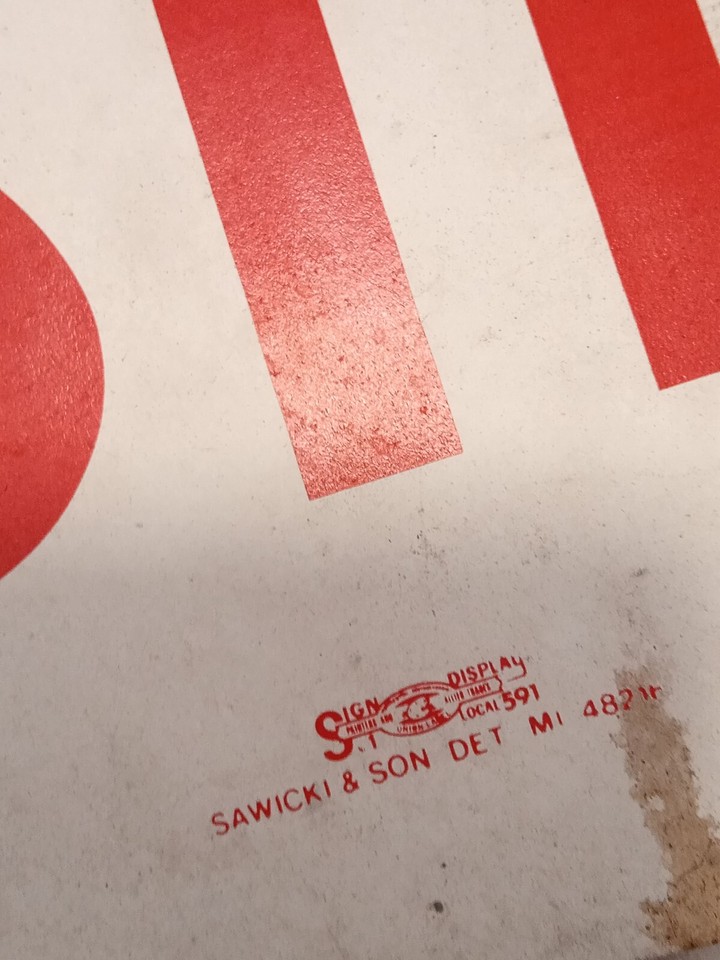 Vintage U.A.W United Auto Workers strike poster signs | eBay