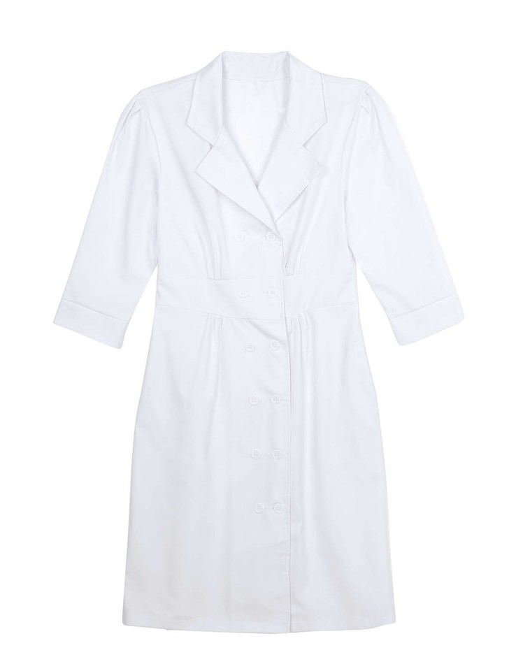 Women Hospital Coat Nurse Doctor Cosplay Costume Lab Jacket Dress ...