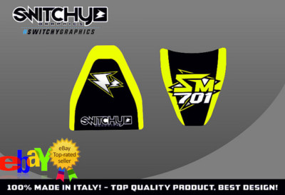 Set Sticker Graphics Kit Saddle DROP Black for Motorcycle SM 701 2016 ...