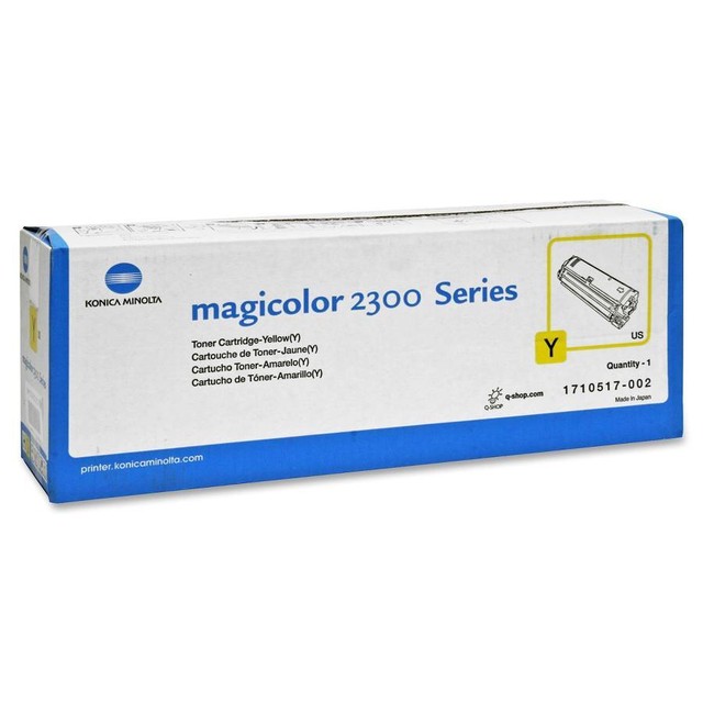 Genuine Konica Minolta QMS Magicolor 2300 2300w 2350 Toner Yellow ...