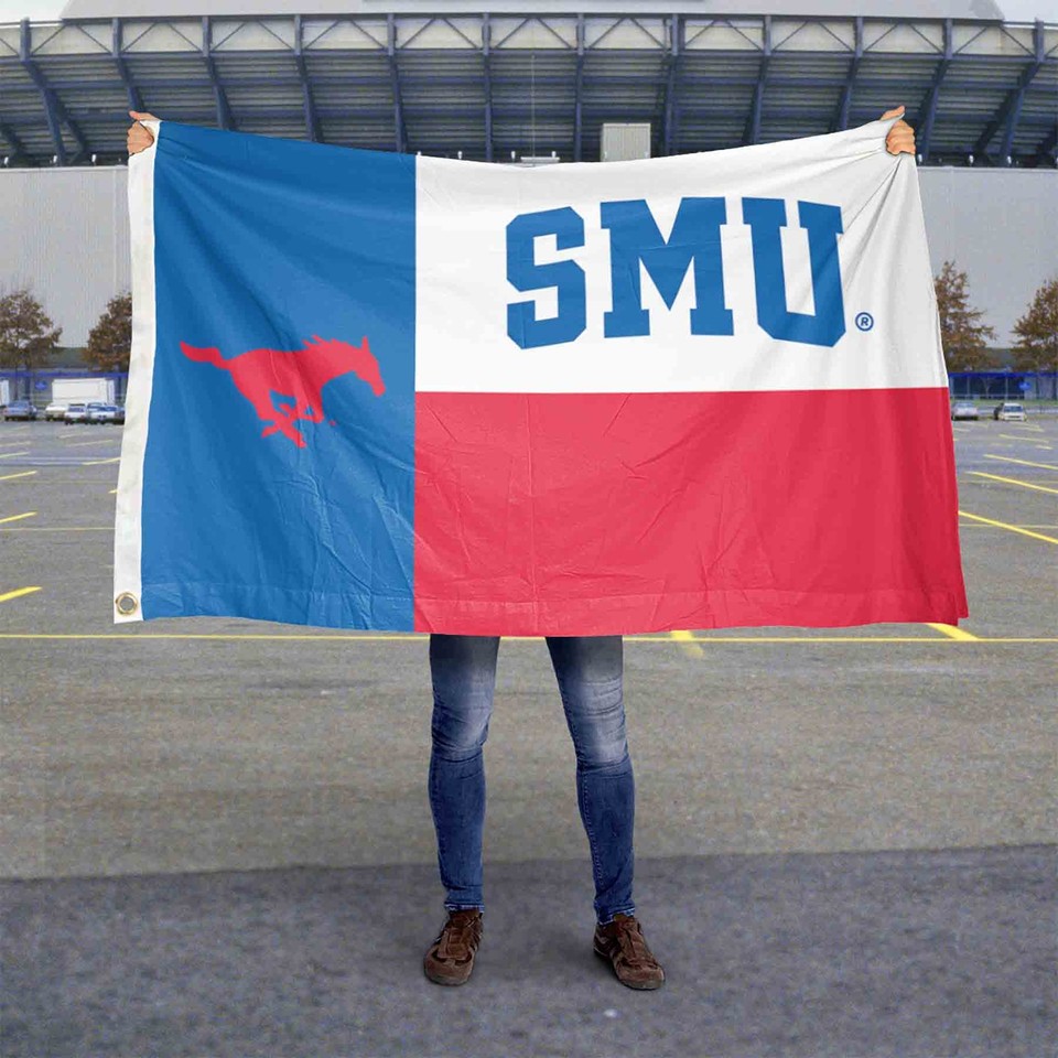 SMU TX State Mustangs Southern Methodist University 3' x 5' Flag | eBay