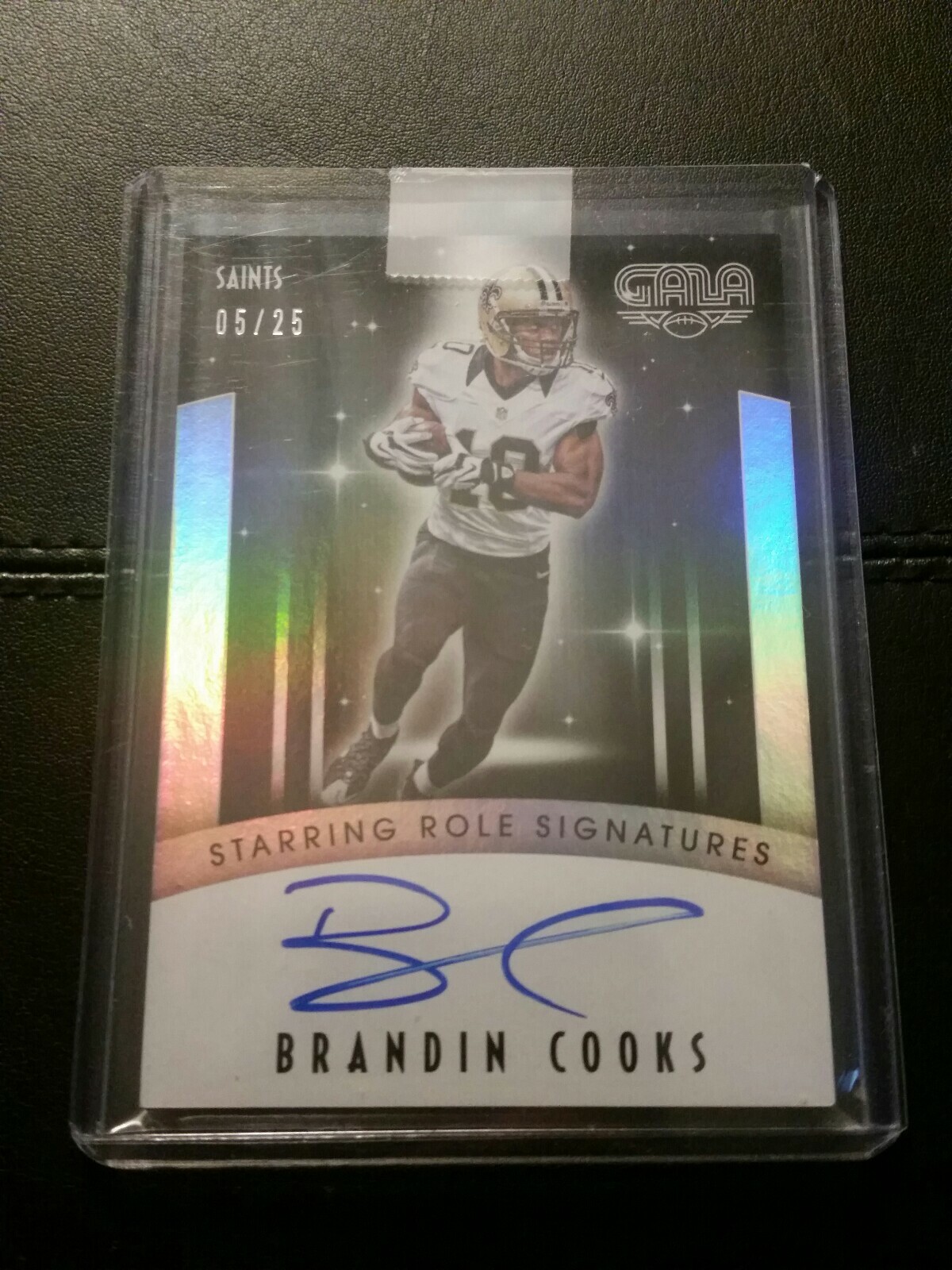 #5/25 Brandin Cooks Autograph Auto ON CARD 2016 Panini Gala Saints ...