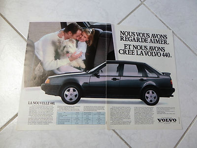 Publicité Volvo 440 1988 advert presse coupure publicitaire | eBay