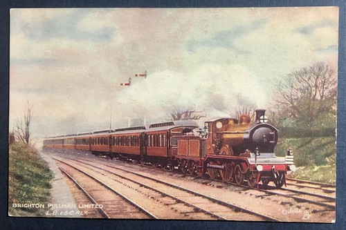 Tuck Postcard Brighton Pullman Limited Train LB & SC Railway Famous ...