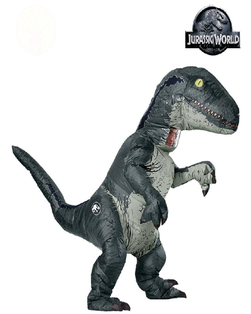 CA770 Velociraptor Blue Inflatable Jurassic World 2 Mens Trex T-Rex ...