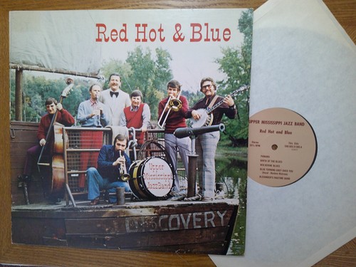 PRIVATE LP RECORD/UPPER MISSISSIPPI JAZZ BAND/RED HOT & BLUE/ EX+ JAZZ ...