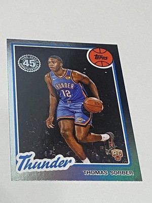 2025-26 Topps Basketball Thomas Sorber 45th Anniversary Foil RC Rookie ...