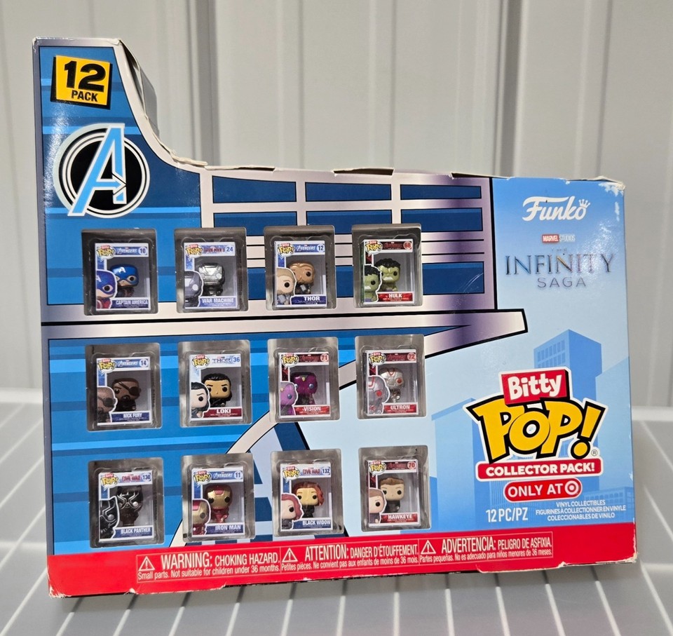 Funko Bitty Pop Marvel Universe Infinity Saga 12 Figure Gift Collector ...