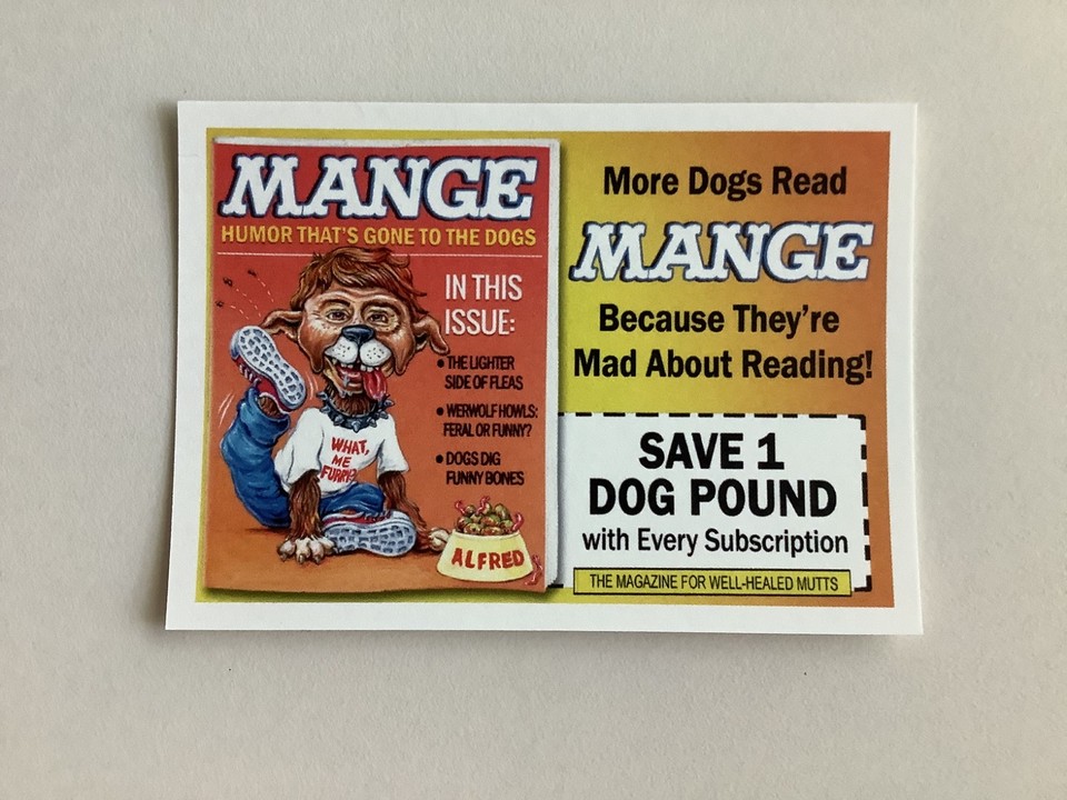 MAD DOG MANGE MAGAZINE 2025 TOPPS WACKY PACKAGES CARD PARODY, #23 ...