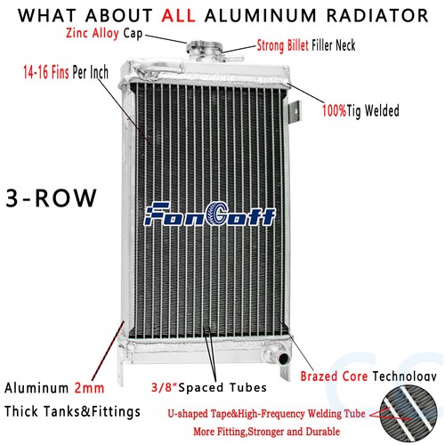 NEW 3Row Aluminum Radiator For Go-Kart Karting Gearbox Shifter Karts ...