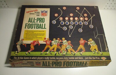 VINTAGE IDEAL NFL ALL-PRO FOOTBALL BOARD GAME 1967 | eBay