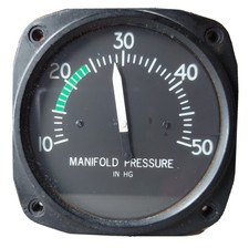 Cessna Manifold / Fuel Pressure United Instruments P/n 6331 or C662037 ...