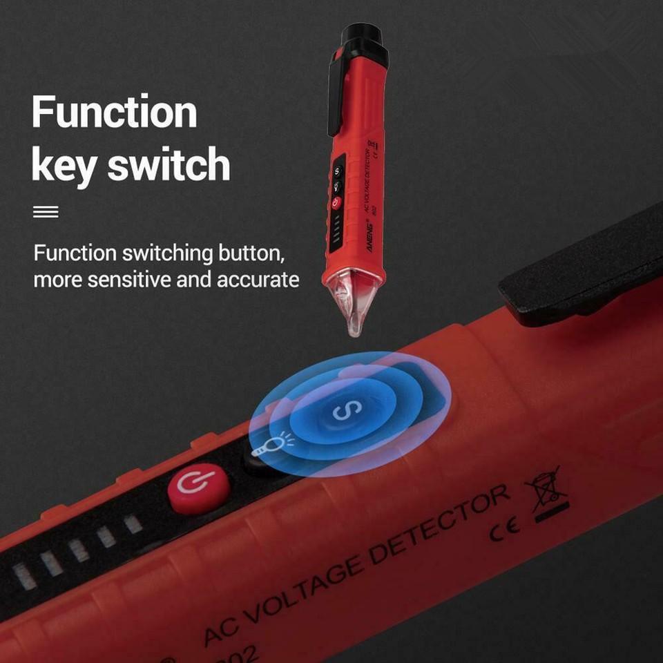 Automatic AC Sensitive Voltage Detecter Non-Contact Tester Electric Pen ...