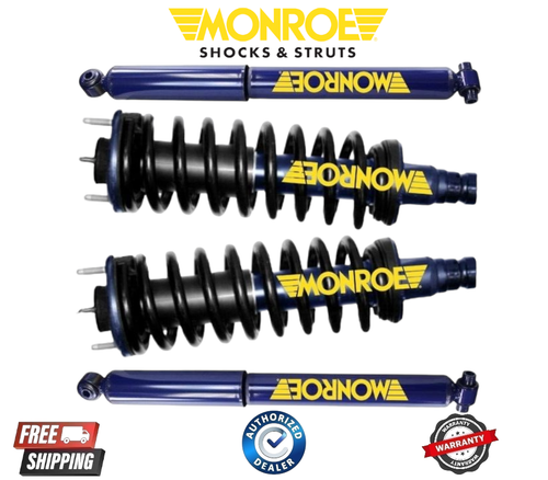 Front Struts Coil Springs & Rear Shocks Monroe Kit for Trailblazer ...