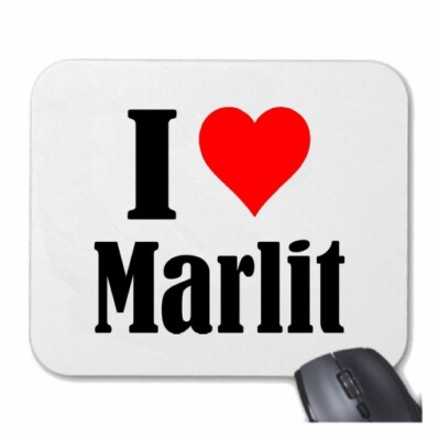 MOUSEPAD Mauspad I Love Marlit Ich Liebe Marlit | eBay.de