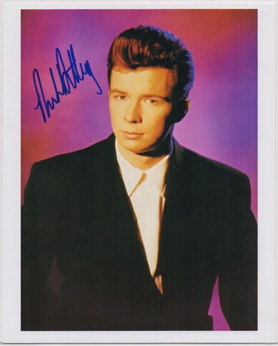RICK ASTLEY signed professional 8x10 photo AUTOGRAPH auto ACOA Never ...