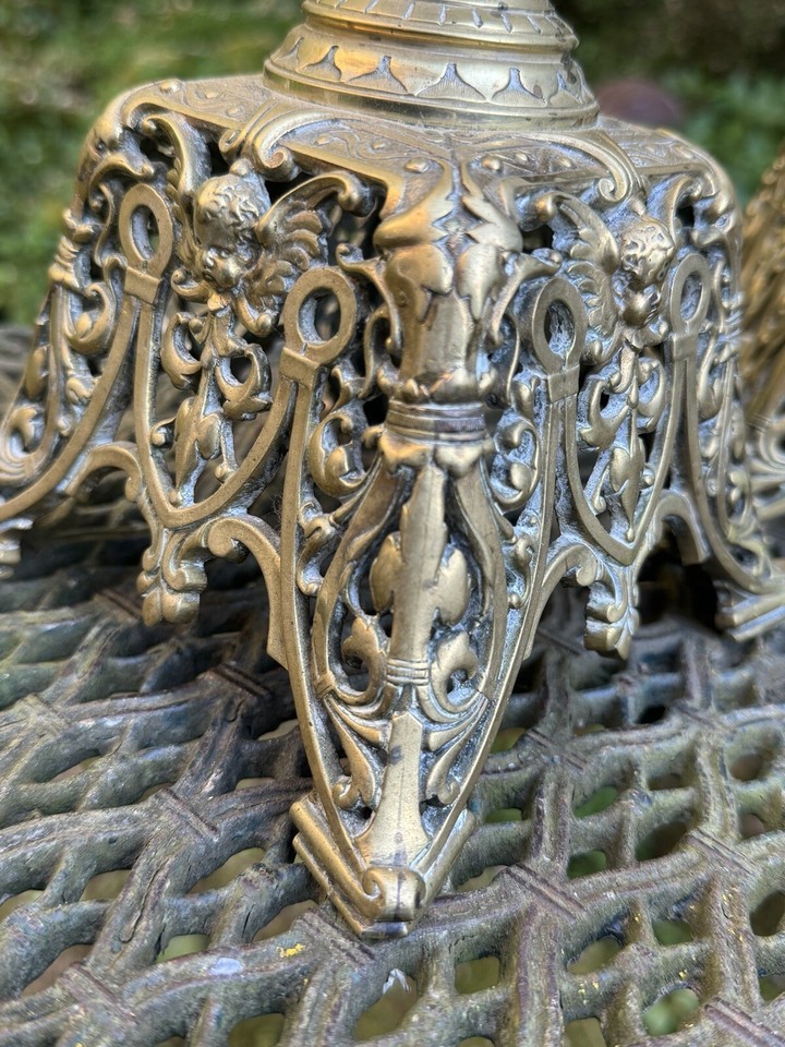 Coppia Di Candelabro IN Bronzo Stile Gotico/Rinascimento / 19° Secolo ...