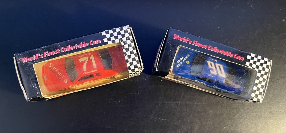 2 Vintage 1991 1/64 Dave Marcis #71 Shoney's Ford Thunderbird, Ken ...