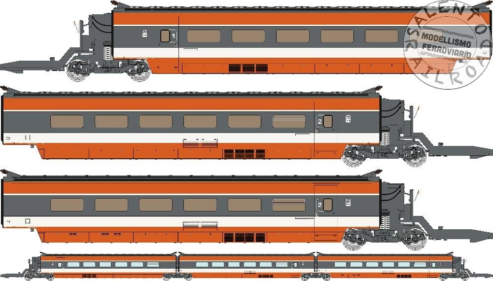 REE Modeles TGV-002 Set Mostrar De 3 Pasajeros para Tren Eléctr SNCF ...