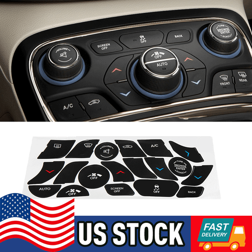 For Chrysler 200 300 14-17 A/C Climate Control Button Repair Decal ...