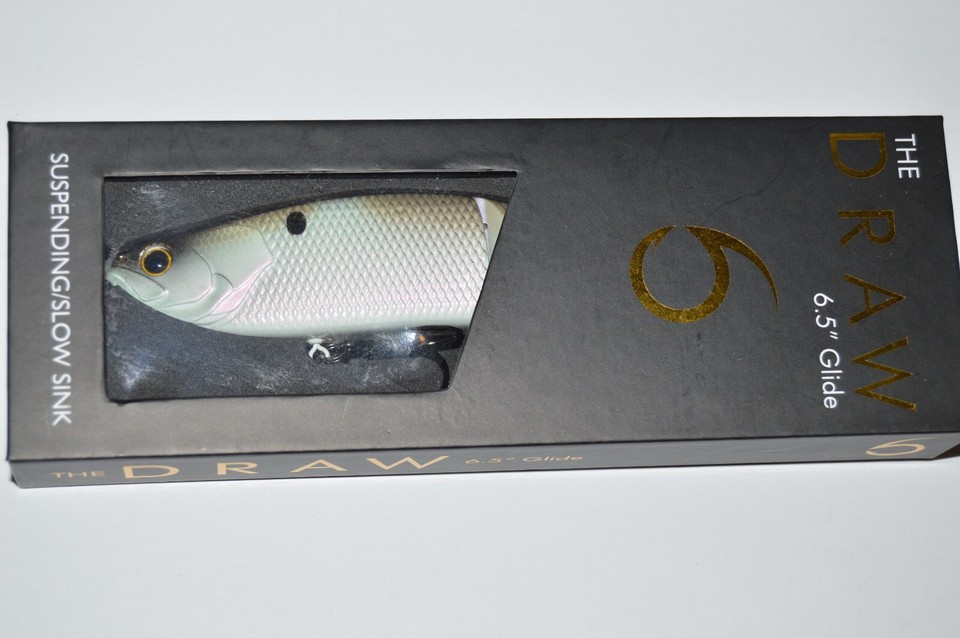 6th sense draw 6.5" glide bait 1oz suspending slow sinking 4k shad | eBay