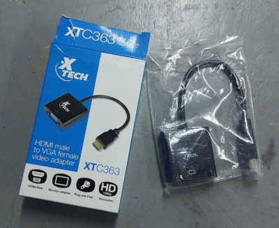 XTC363 XTECH HDMI male to VGA female video adapter | eBay