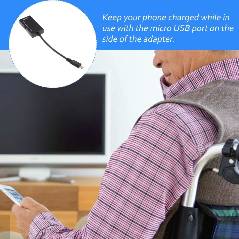 Micro USB to Adapter HDTV Adapter with 20cm Cable for Smartphones ...