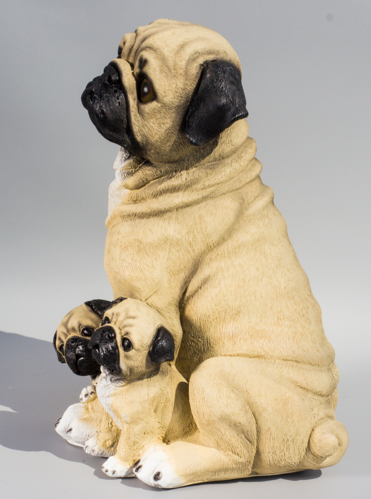 Piggy Bank Adult Pug Dog Figurine Large Statue Money Coins Box ...