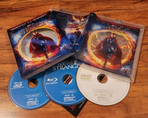 /5302 Doctor Strange (2016) 3-Disc 3D 2D Blu-ray & DVD with Slipcover ...