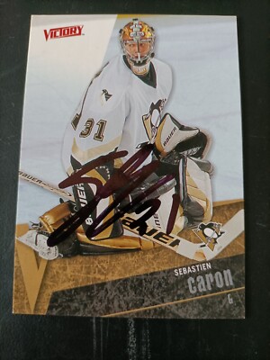NHL Pittsburgh Penguins Sebastien Caron Signiert Playercard | eBay.de