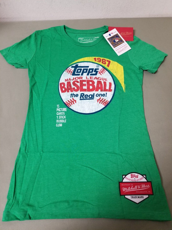 New Mitchell & Ness Womens Topps Baseball Trading Cards 1987 Collab T ...