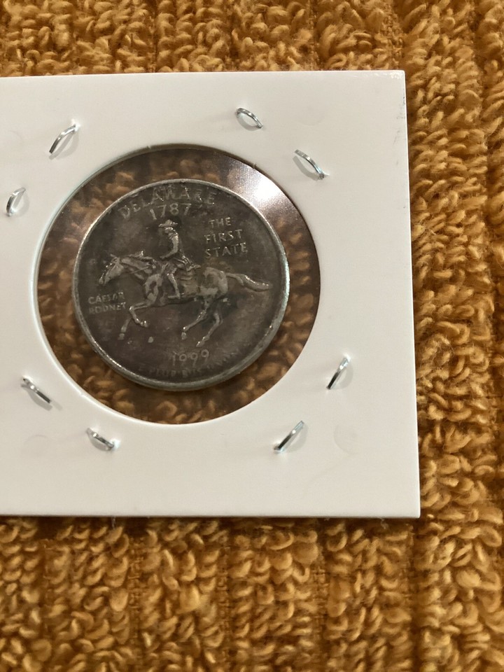 1999 d washington quarter, 1787 Delware, The First State.caesar Rodney ...