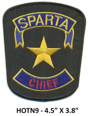 IN THE HEAT OF THE NIGHT - SPARTA POLICE CHIEF PATCH - HOTN9 | eBay