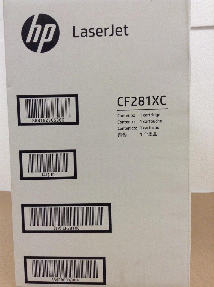 NEW OEM HP Cf281XC Black Toner Cartridge For Enterprise Mfp M630 M604 ...