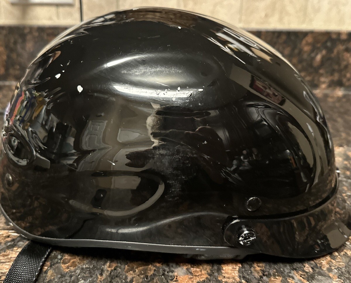 Hci Half HCI 100 Half Helmet Motorcycle Shorty With Visor DOT Approved