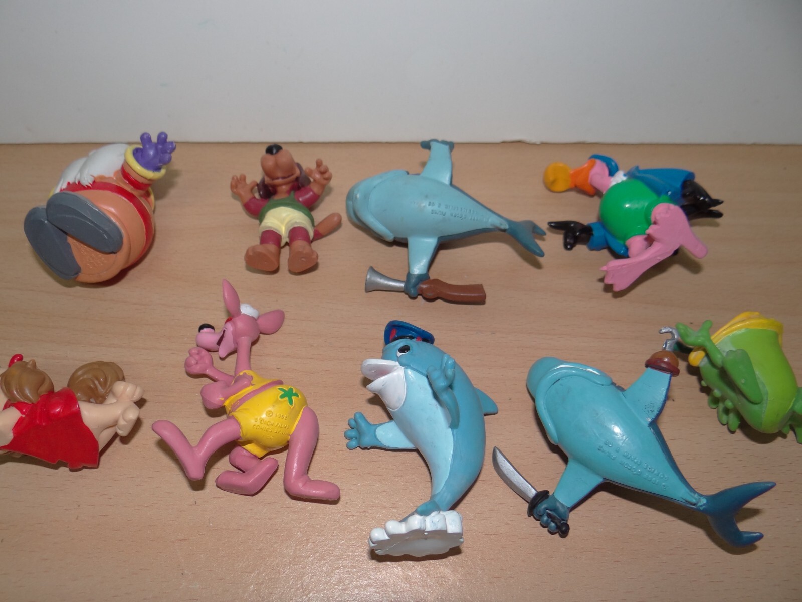 DELFY AND HIS FRIENDS Complete Set 9 PVC FIGURE Figurine COMICS SPAIN ...