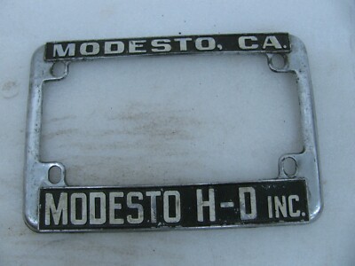 Modesto Harley Davidson California License Plate Frame Knucklehead ...
