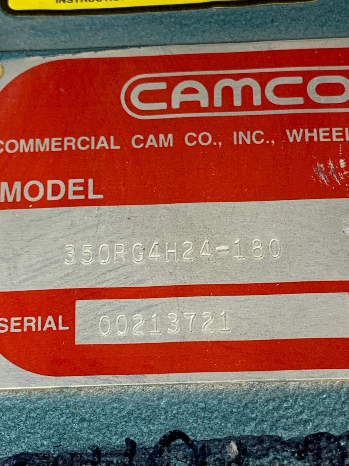 Camco Indexer Gear Drive 350RG2H24-180 Ratio 10:1 *Warranty~Fast ...