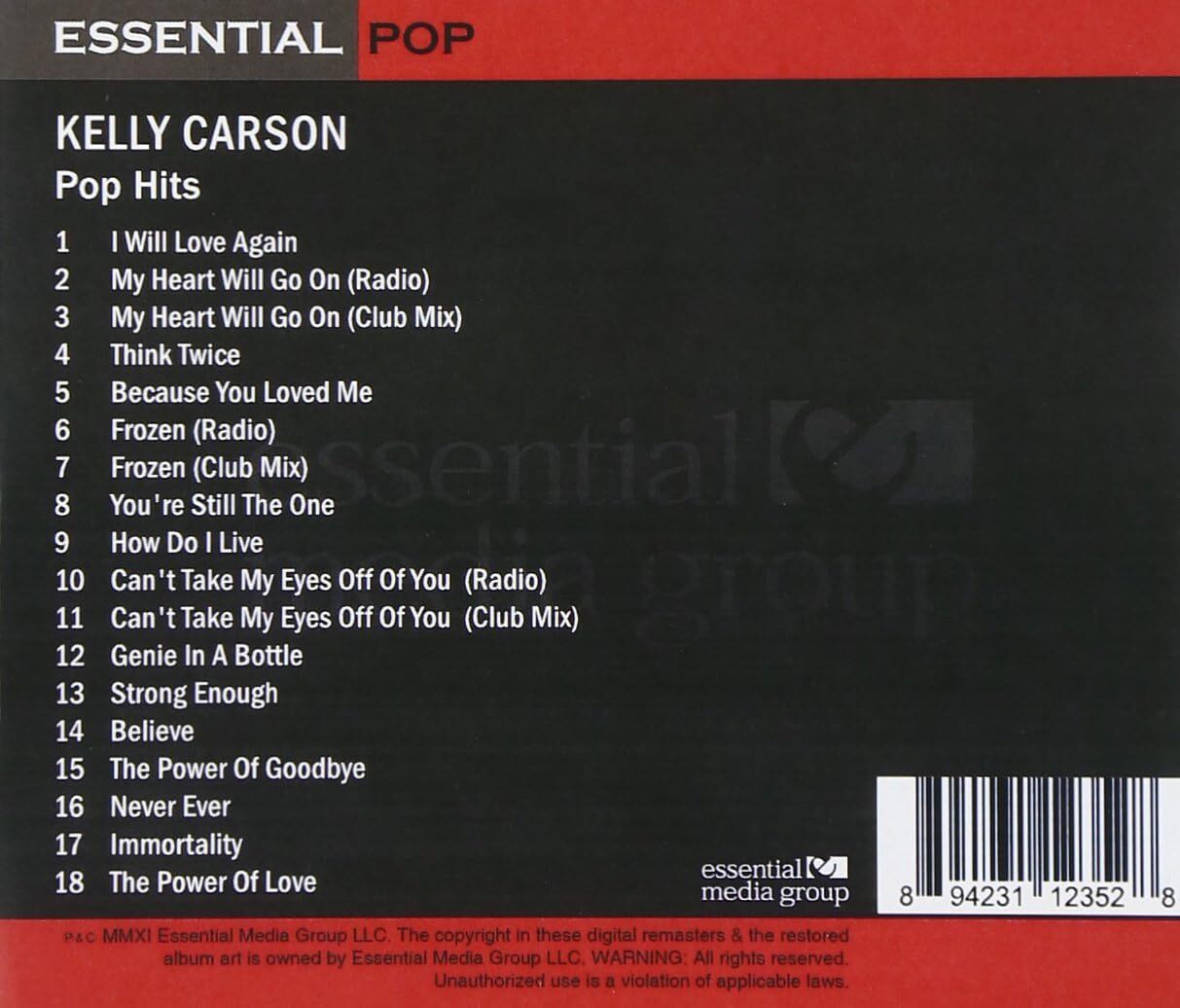 Kelly Carson Pop Hits (CD) (US IMPORT) 894231123528 | eBay