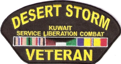 BRAND NEW DESERT STORM VETERAN MILITARY PATRIOTIC BIKER IRON ON PATCH ...