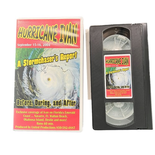 2004 HURRICANE IVAN A STORM CHASER'S REPORT by RON HART VHS 80 Minutes ...