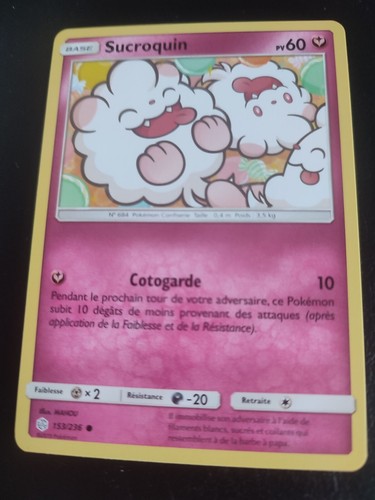 Carte Pokémon Sucroquin 153/236 Éclipse Cosmique | eBay