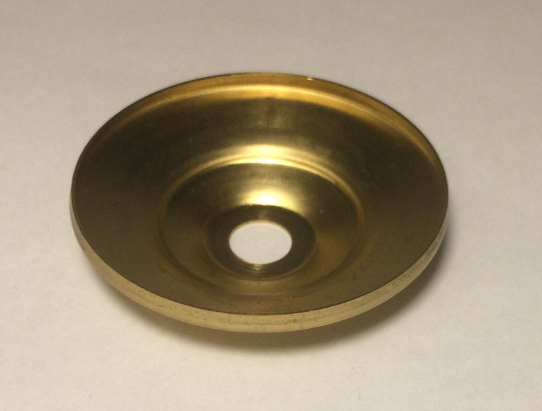 New 2 1/4" Solid Spun Brass Vase Cap,Vase Plate Lamp Cap Part ...