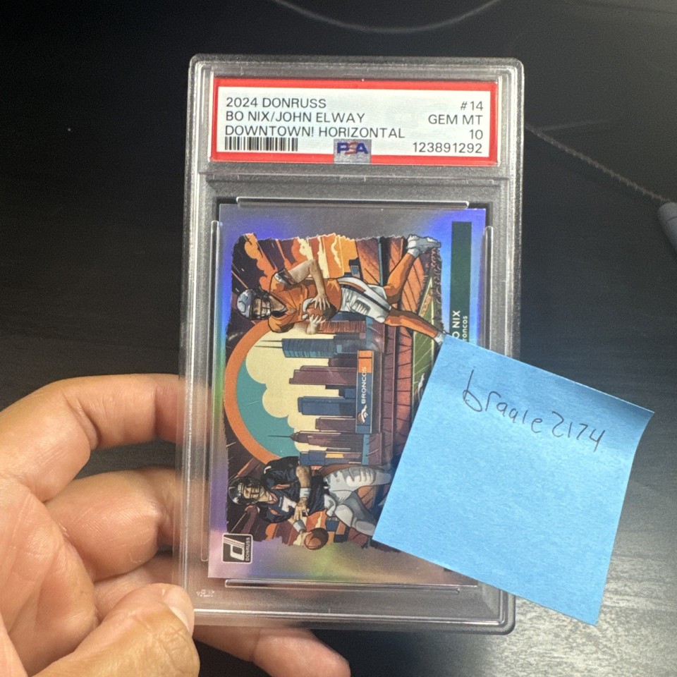 BO NIX / JOHN ELWAY - 2024 DONRUSS - DUAL DOWNTOWN SSP - #14 - BRONCOS ...